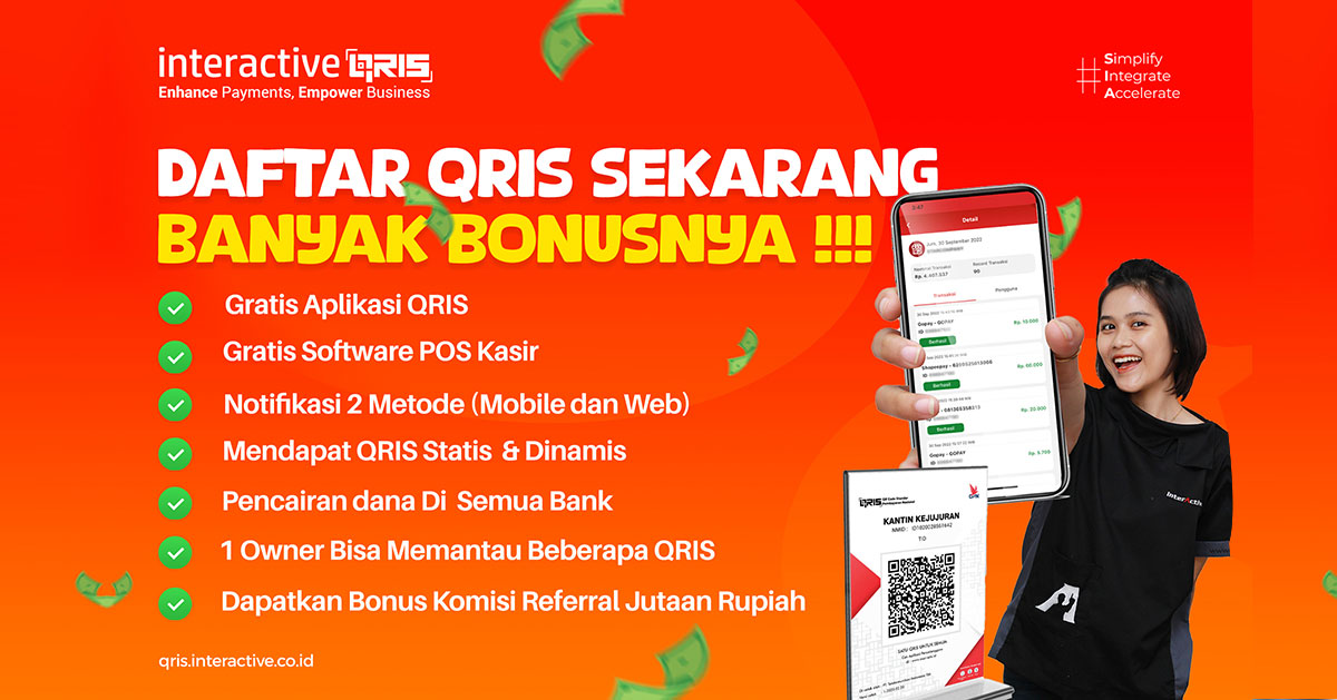Daftar QRIS Sekarang Banyak Bonusnya